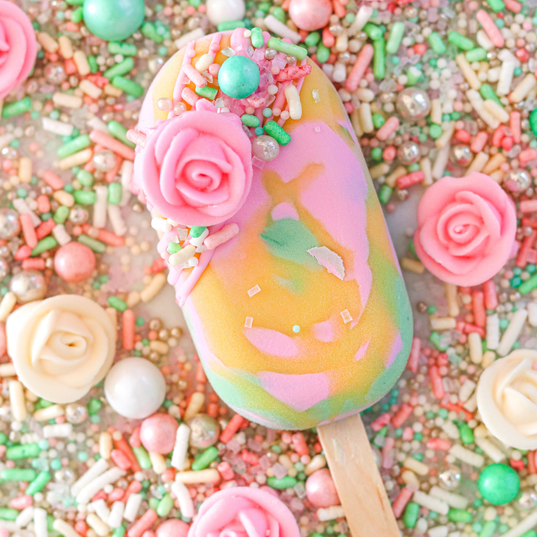 Springtime Cake Popsicles – Sprinkle Pop